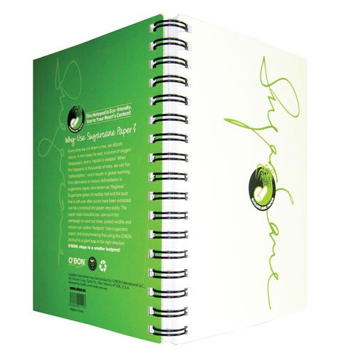 Green and White - Lined Writing Journal/Notebook - Spiral Bound - Sugar ...