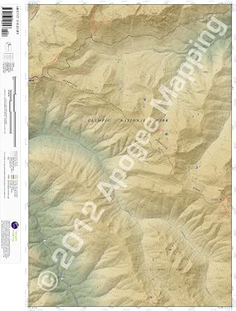 Mount Angeles, Washington 7.5 Minute Topographic Map - Waterproof Paper ...