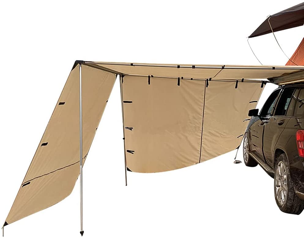 lesolar Outdoor Retractable Car Side Awning Rooftop Car Awning Camping ...