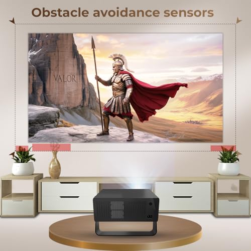WZATCO Yuva Blaze, Android 13, Smart Home Projector 4k Ultra HD, Native ...