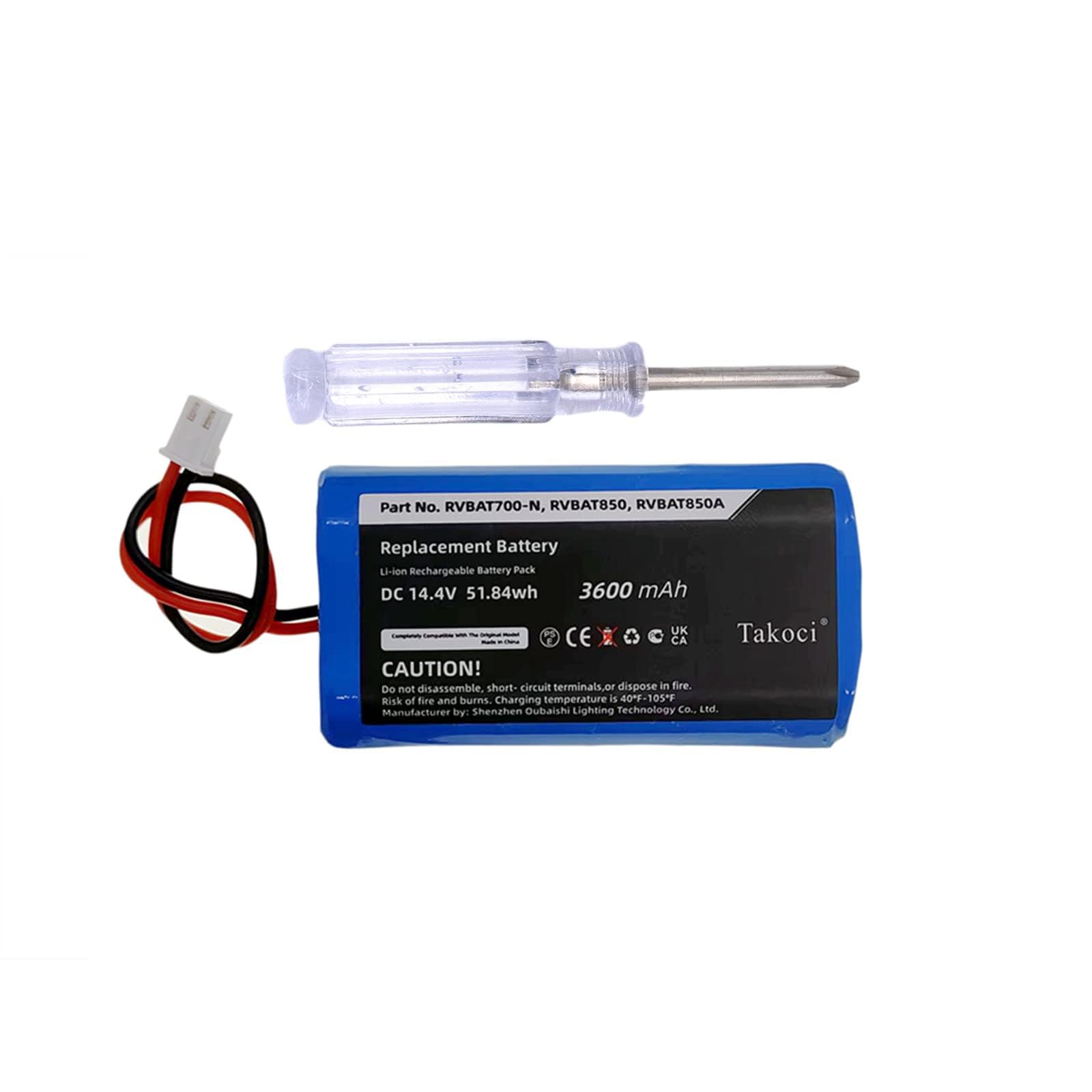 2600mAh Vacuum Battery RVBAT850 Replacement Battery For Shark Ion Robot ...