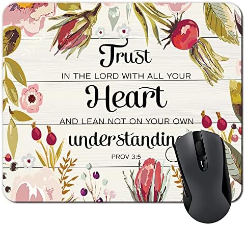 Amazon.com: Christian Bible Verses Scripture Quotes Proverbs 3-5 Mouse ...