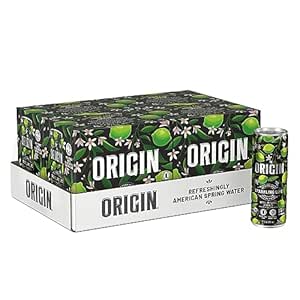 Amazon.com: ORIGIN Organic & Non-GMO Lime Flavor Sparkling Water, 12 Fl Oz, Recyclable Aluminum ...