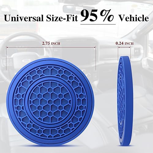 Snapklik.com : Auprite Non-Slip Anti Dust Mats - 2 Pack Dark Blue 2.75 ...