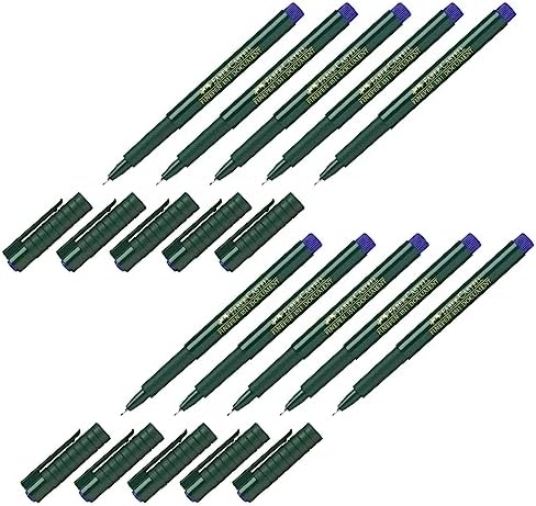 FABER-CASTELL 205063 - Faserschreiber Finepen 1511, 0,4 mm, blau, 10 ...