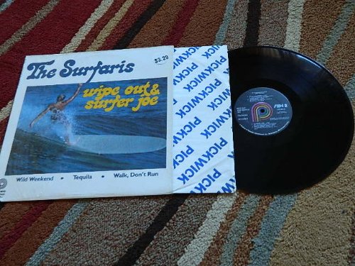THE SURFARIS - THE SURFARIS-WIPE OUT & SURFER JOE-12" VINYL LP NICE ...