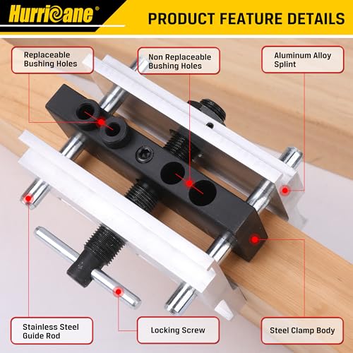 Snapklik.com : Centering Doweling Jig, Self Center Dowel Jig For ...