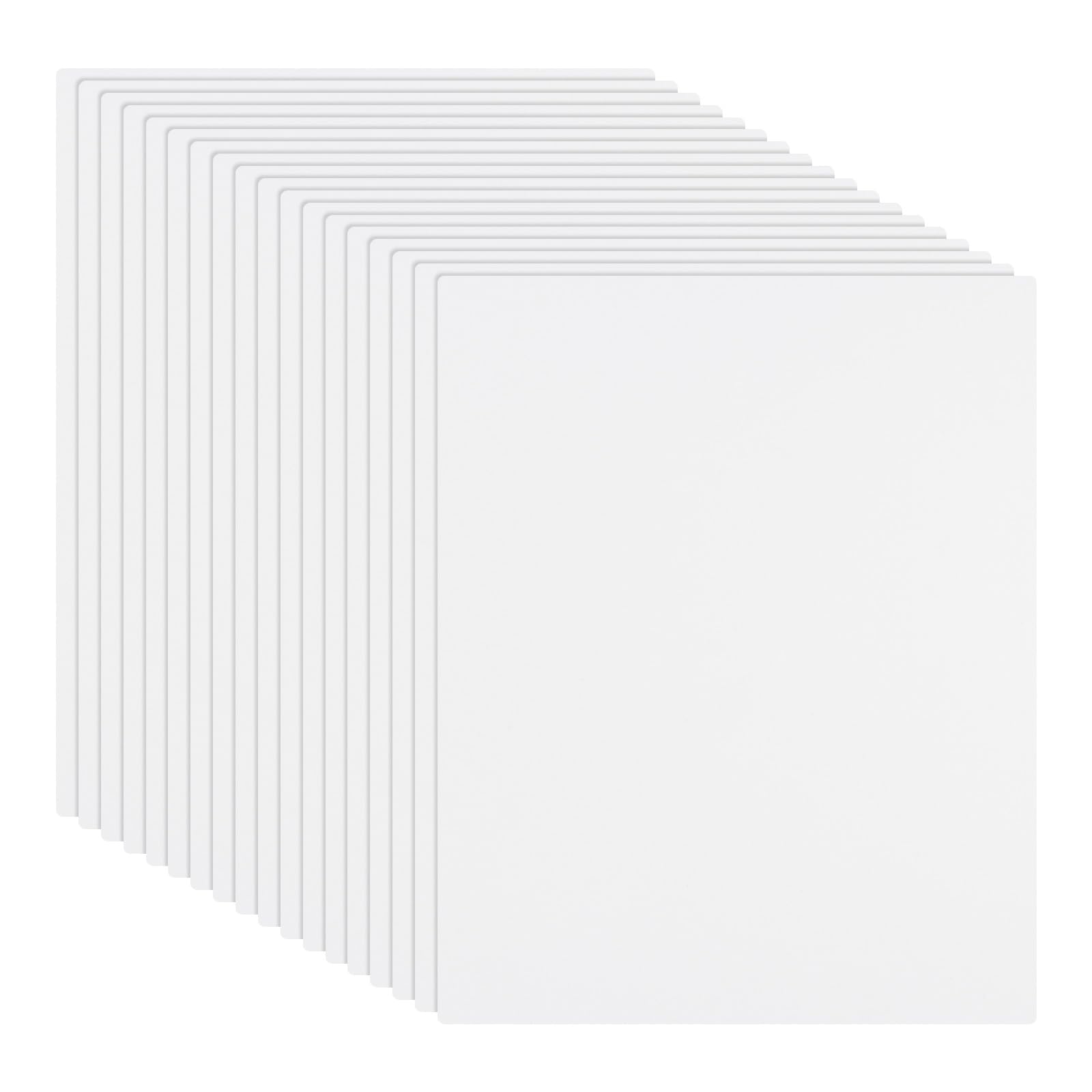 Rebower 25 PCS White Foam Board 203 x 254 mm, Foam Boards 3.2mm Thick ...