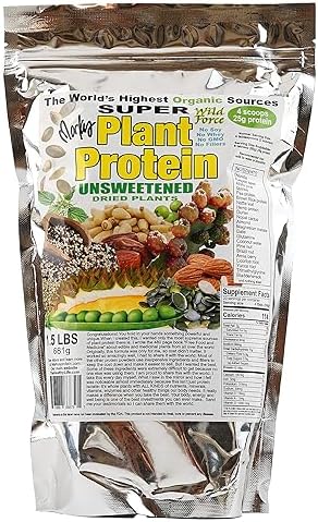 Amazon.com: Wild Force Super Plant Protein Sweetened - Raw Vegan ...