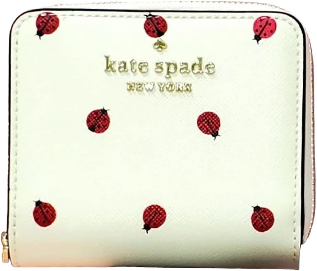 Amazon.com: kate spade new york Zip Around Bifold Wallet Small (Ladybug ...