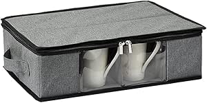 Jandra Mug and Cup Storage Box, Coffee Mug Organizer Tea Cup Storage ...