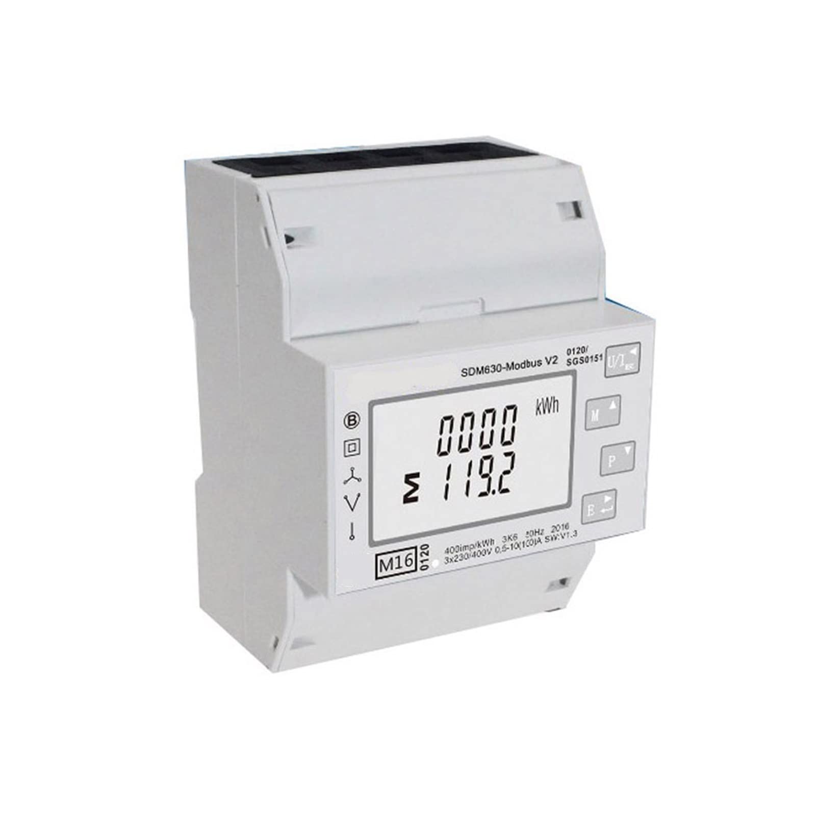 Buy PAKLIF Smart Meter Energy 100A Din Rail KWH Three Phase Energy ...