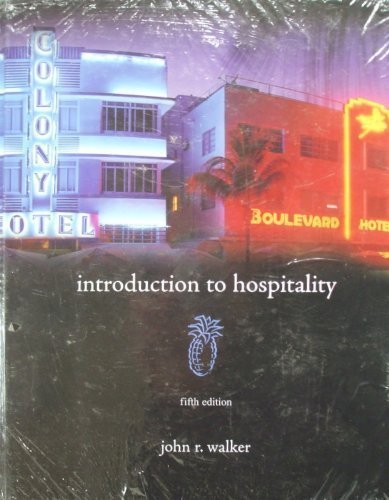 Introduction to Hospitality: Walker, John R.: 9780132481953: Amazon.com ...