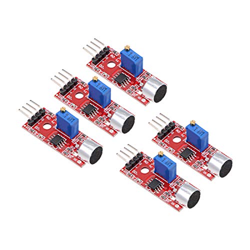 Uxcell Sound Microphone Sensor Detection Module With Do Ao For Arduino Uno R3 Avr Pic 5pcs