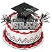 Amazon.com: DecoPac Congrats Grad with Black Cap Graduation Cake Kit, 4 ...