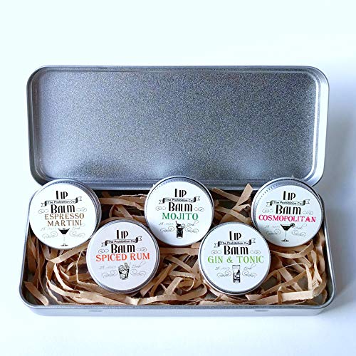 Lip Balm Gift Set – 5 Alcohol and Cocktail inspired Lip Balms – BigaMart