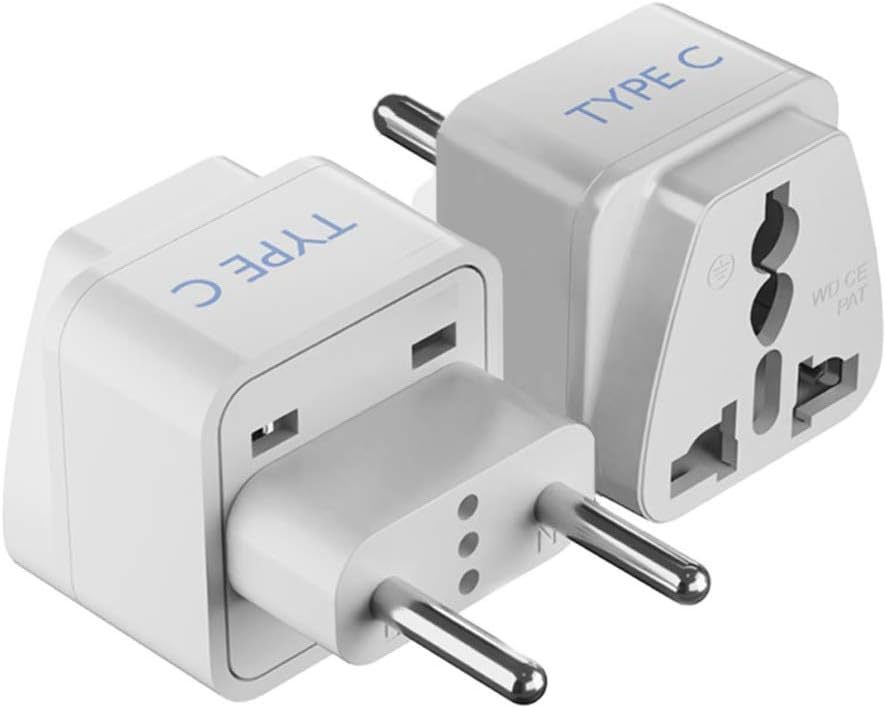 Orei India to European Adapter, Russia, Turkey & More Type C Travel ...