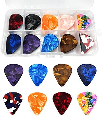 Amazon.co.jp: 20 Pcs Teardrop Guitar Pick Celluloid Guitar Pick Guitar ...