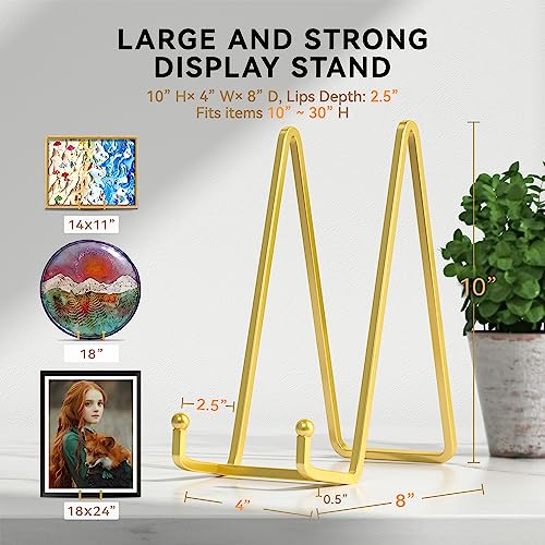 Snapklik.com : IPAME 10 Inch Large Plate Stands For Display - Metal ...