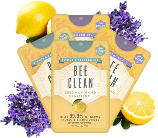 Amazon.com : Bee Clean Organic Beeswax Hand Sanitizer Pocket Spray (2 ...