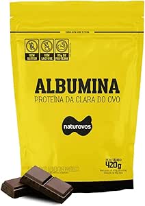 Naturovos Albumina - 420G Refil Chocolate - | Amazon.com.br