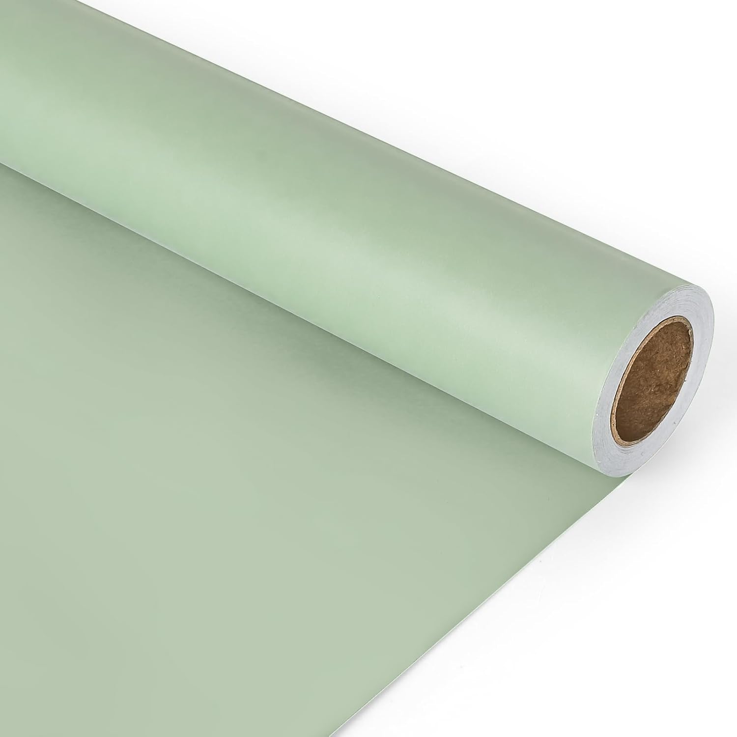 Amazon.com: JarThenaAMCS Sage Green Wrapping Paper - Mini Roll - 17 In ...