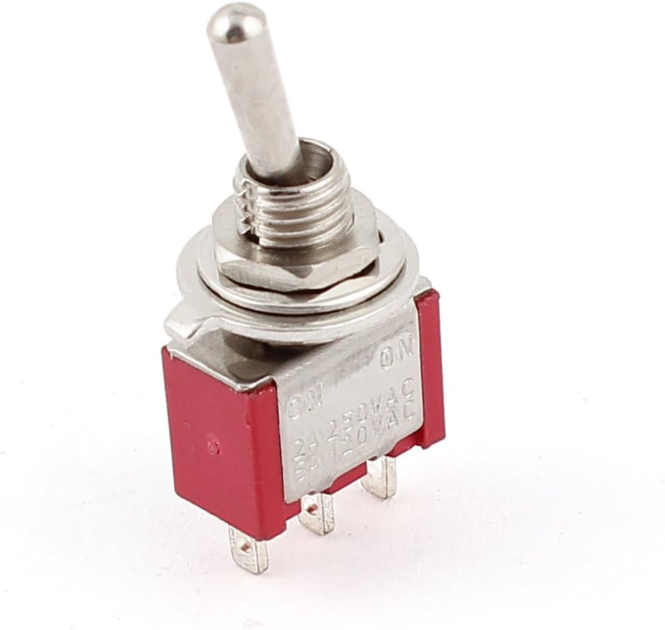 Sourcingmap AC 250V/2A 120V/5A ON/ON 2 Position SPDT Mini Micro Toggle ...