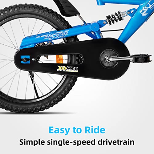 Snapklik.com : JOYSTAR Contender 16 Inch Full Dual-Suspension Mountain ...