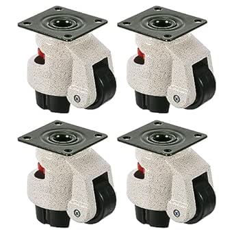 PATIKIL Leveling Machine Casters, 4 Pack Retractable Leveling Feet ...
