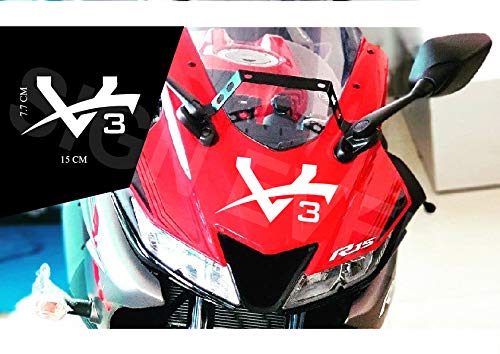 SIGN EVER Yamaha R15 V3 Bike Mask Stickers Graphics for Sides Tank Body ...