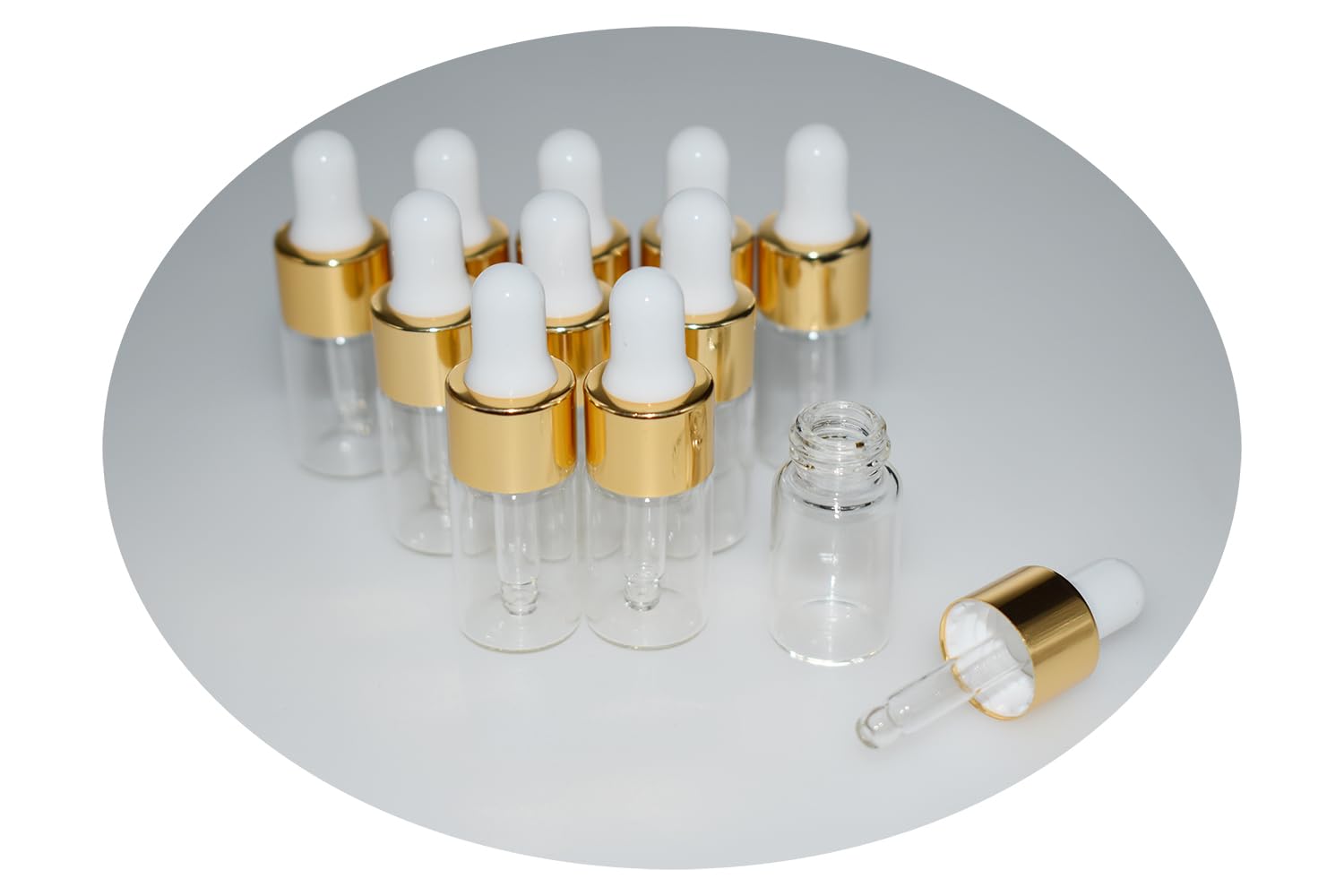 Hustar Small Dropper Bottle, 10pcs 3ml Mini Sample Dropper Bottles Mini ...