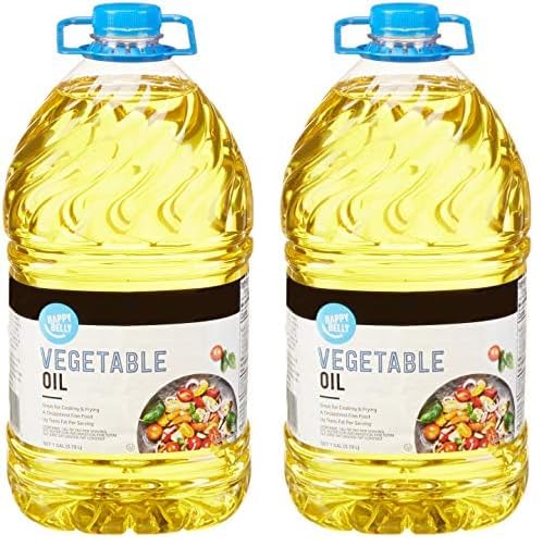 Amazon.com: Amazon Brand - Happy Belly Soybean Vegetable Oil, 128 Fl Oz ...