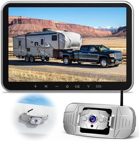 Amazon.com: 8-Inch Wireless RV Backup Camera for Trailers - 1080P HD ...