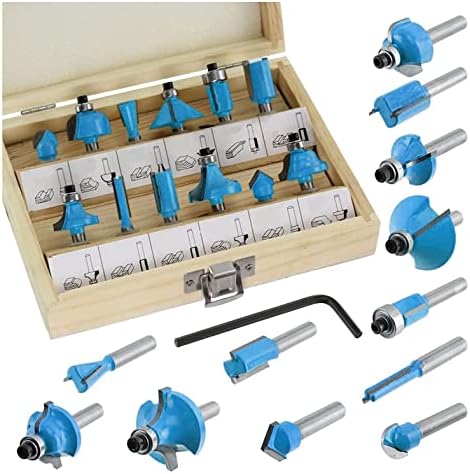 Premium Router Bit Set 6.35mm Shank Specially Designed for Hardwood ...
