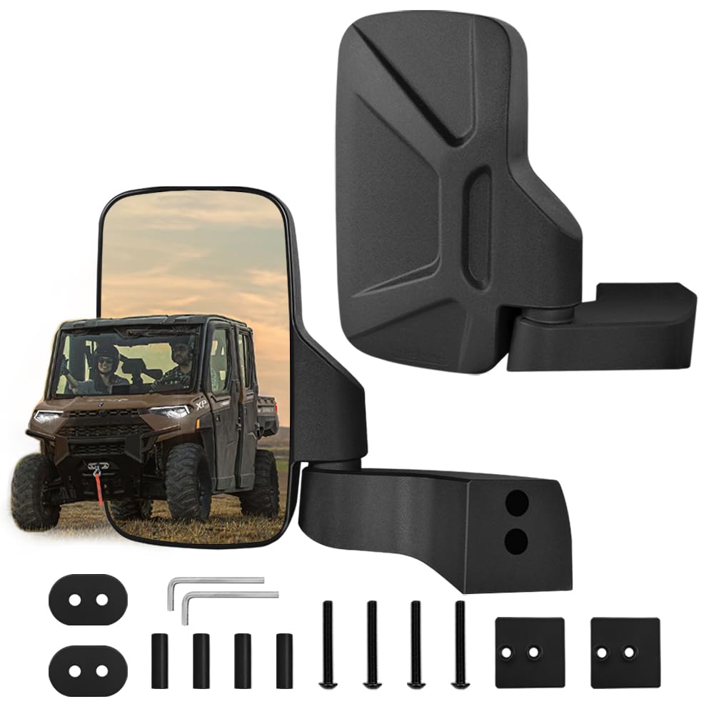 Amazon.com: Polaris Ranger Mirrors Door Mounted, Ranger Northstar Side ...