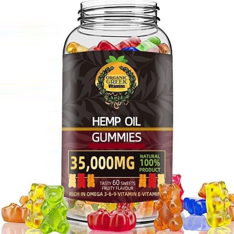 Amazon.com: Best Tasting Hemp Gummie Bears 35,000 MG Natural, Muscle ...