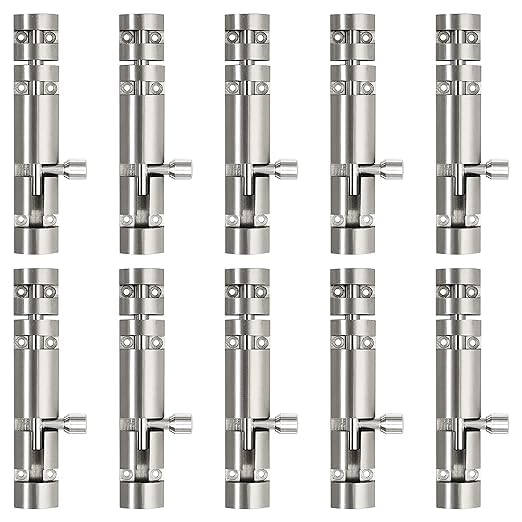 Jbd Zaylo Premium Aluminium Tower Bolt 8 inch, S.S Finish, Tower Bolt ...