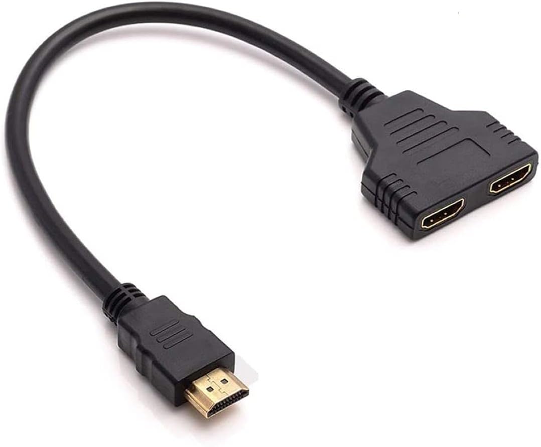Tec-Digi Dual HDMI Adapter, 1080P HDMI Male to Dual HDMI Female 1 to 2 ...