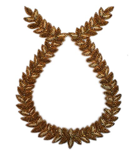 Generic Tilla, Beads, Dabka Neck Patch (Golden) : Amazon.in: Home & Kitchen