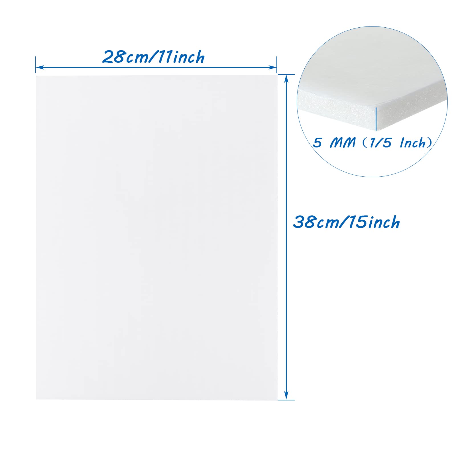 Black Foam Core Boards 30 Pack Black Foam Boards 11x15 - Polystyrene ...