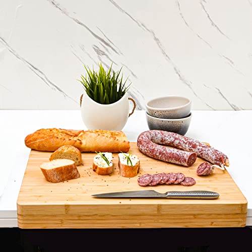 DuneDesign Worktop Chopping Board Counter Edge – 44x34x2 Bamboo Worktop ...