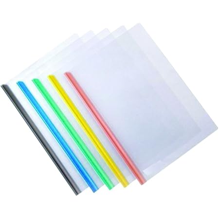 Truvic A4 Paper Report Sliding Bar Cover Strip File Folder(Set of 15 ...