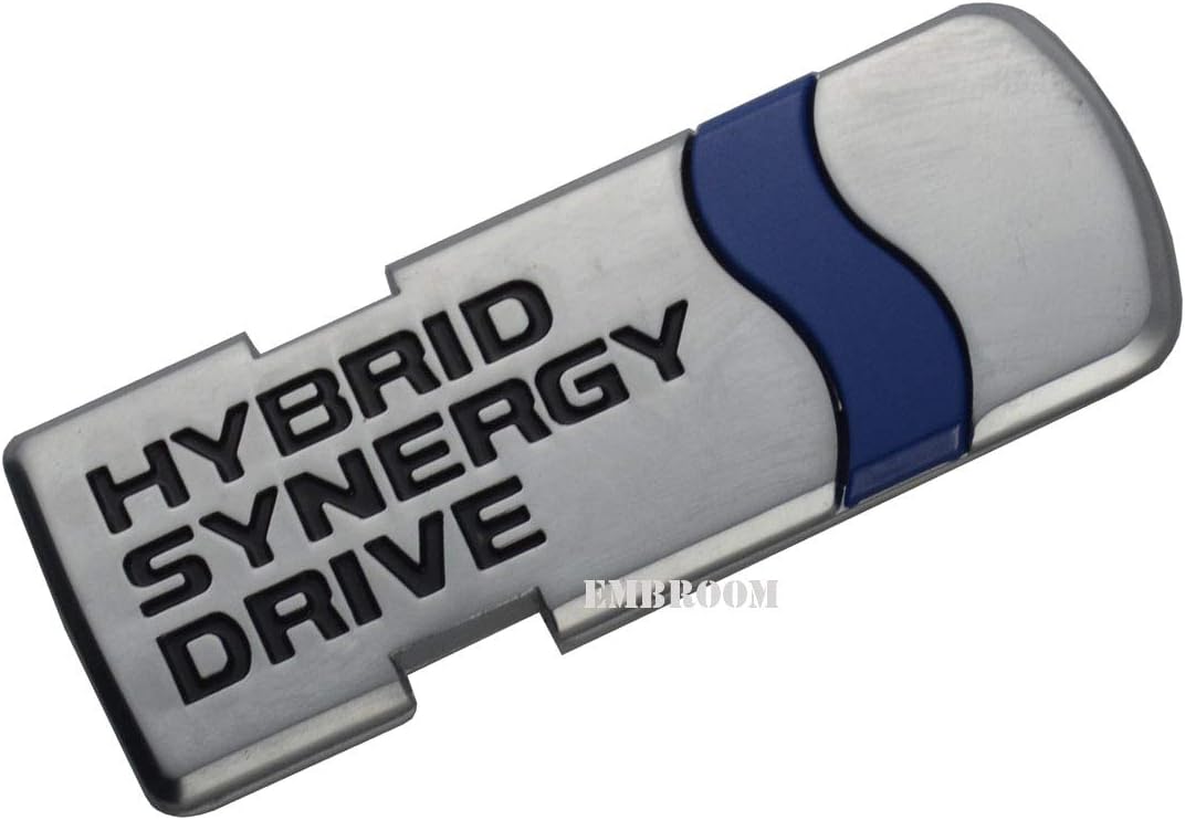 Amazon.com: EmbRoom HYBRID SYNERGY DRIVE Emblem, 3D Metal Car Badge ...