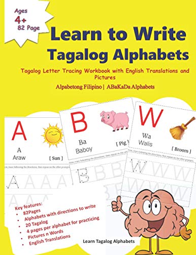 Learn To Write Tagalog Alphabets Tagalog Letter Tracing Workbook With ...
