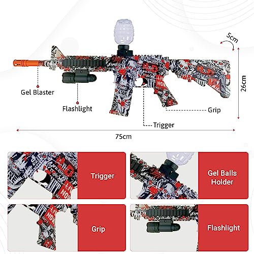 Taslo Gel Blaster, Gel Blaster Gun with Automatic Fast Fire Rate, Gel ...