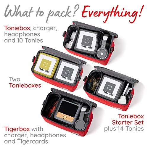 fantifant Music Box for Toniebox [+ Tonie Storage Net Bag] Flexible ...