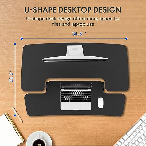 Snapklik.com : FLEXISPOT 35 Height Adjustable Standing Desk Converter ...