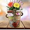 Jimenez Abstract Rainbow Head Planter, Graffiti Face Planter with ...