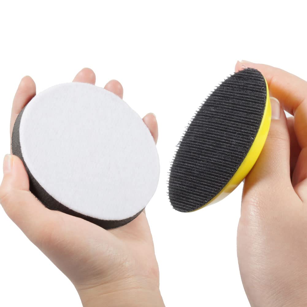 Snapklik.com : 4 Inches Hook And Loop Soft Foam Buffering Pad 5 Packs ...