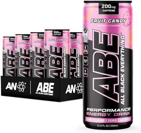 ABE Pre-Workout RTD Ready-to-Drink 12-Pack – Sabor Fruit Candy, Bebida ...